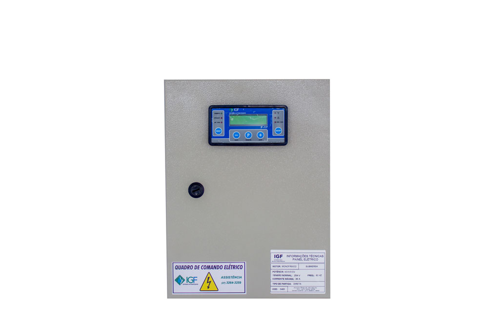 Painéis Monofásico - Partida Direta Bomba Submersa - IrrigaFácil